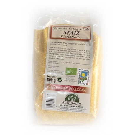 BIOEIVISSA - Sémola Integral de Maíz 500 g - Natural Ibiza Bio Eco Online